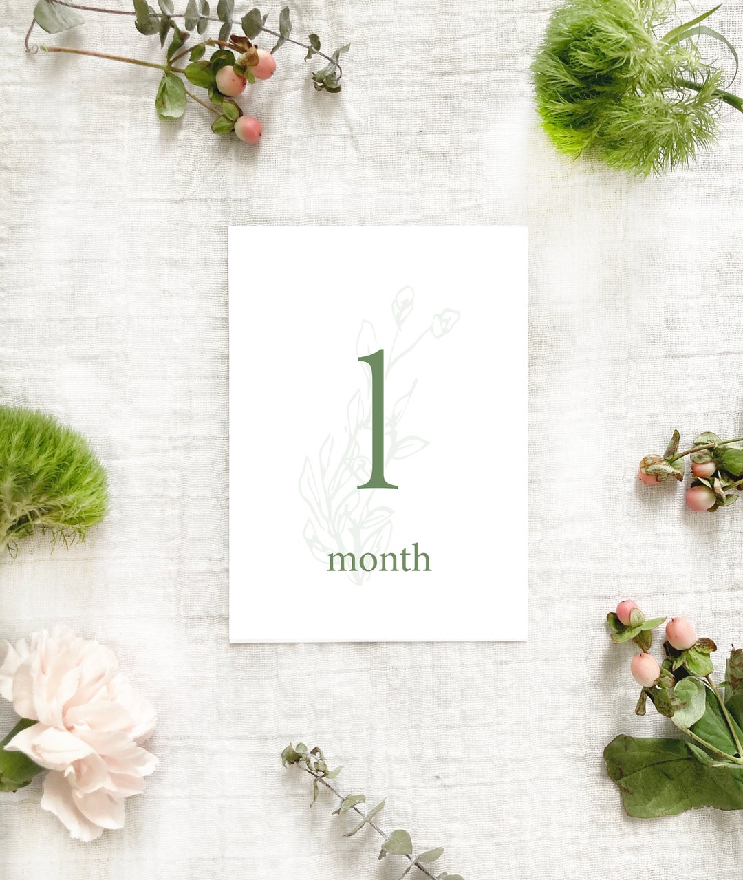 Milestone Card Set | Baby Month Cards | Baby Girl Milestone Cards ...