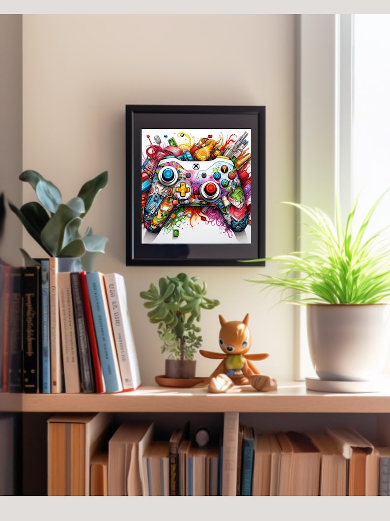 Abstract Art Game Controller Art Bundle High Quality Gamming Controller ...