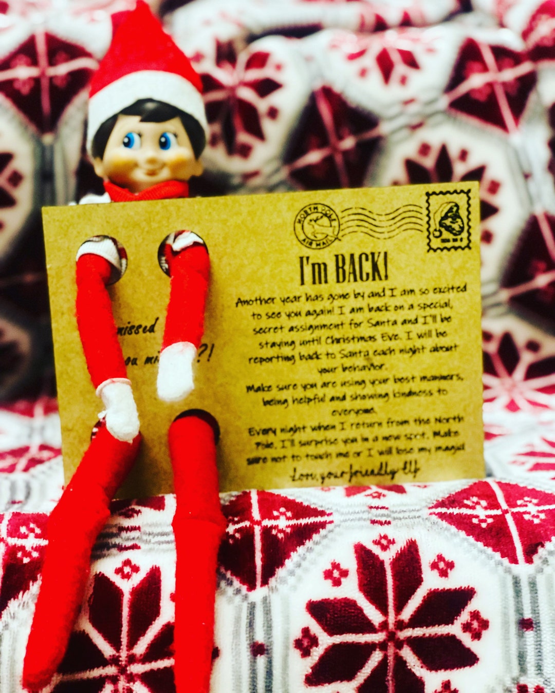 Elf im Back Sign Plaque Signage Elfie - Etsy