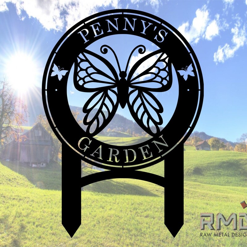 Butterfly Garden Sign - Etsy