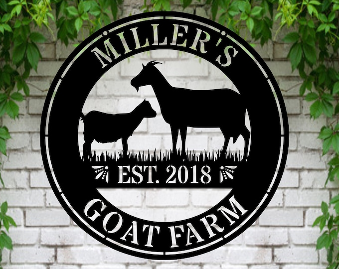 Funny Goat Sign Goat Decor Barn Sign Yard Sign Goat Decor Goat Gift ...