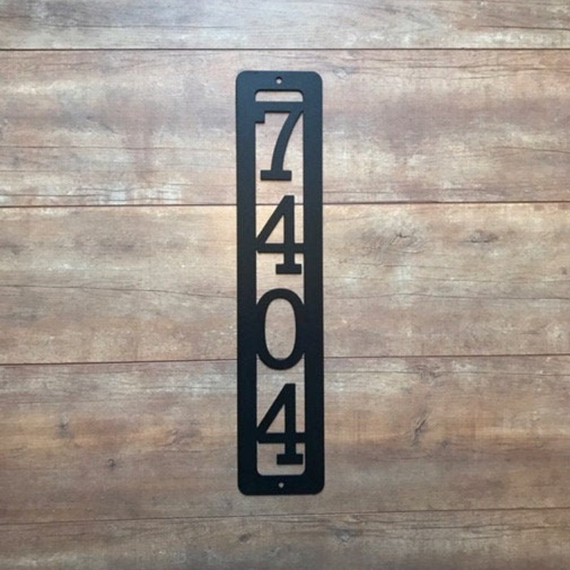 Vertical House Numbers - Etsy