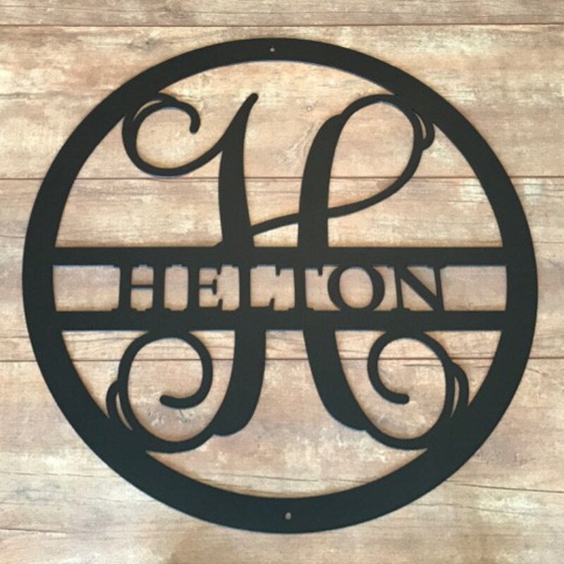 Metal Monogram - Etsy