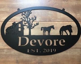 Metal barn sign | Etsy