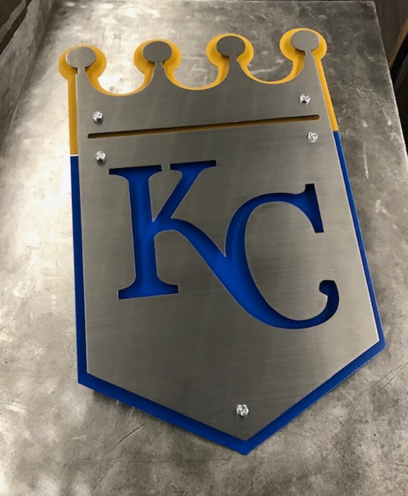 Kansas City Royals Metal Sign Cut from 100% USA Steel | Etsy