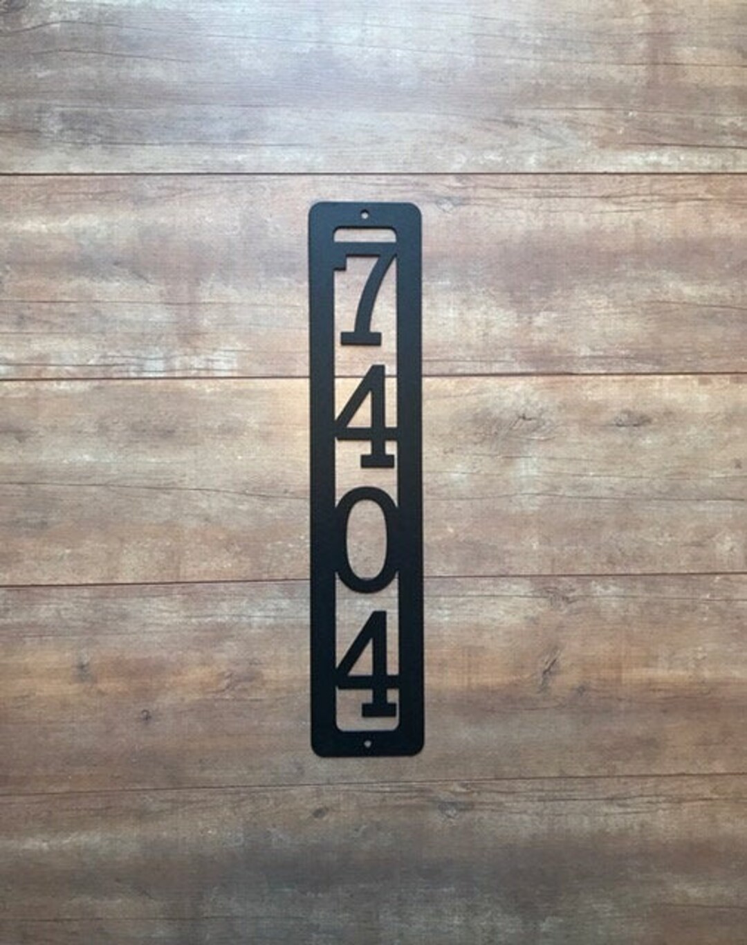 Vertical 4# House Numbers | Metal Address Sign | Custom Metal | Modern ...