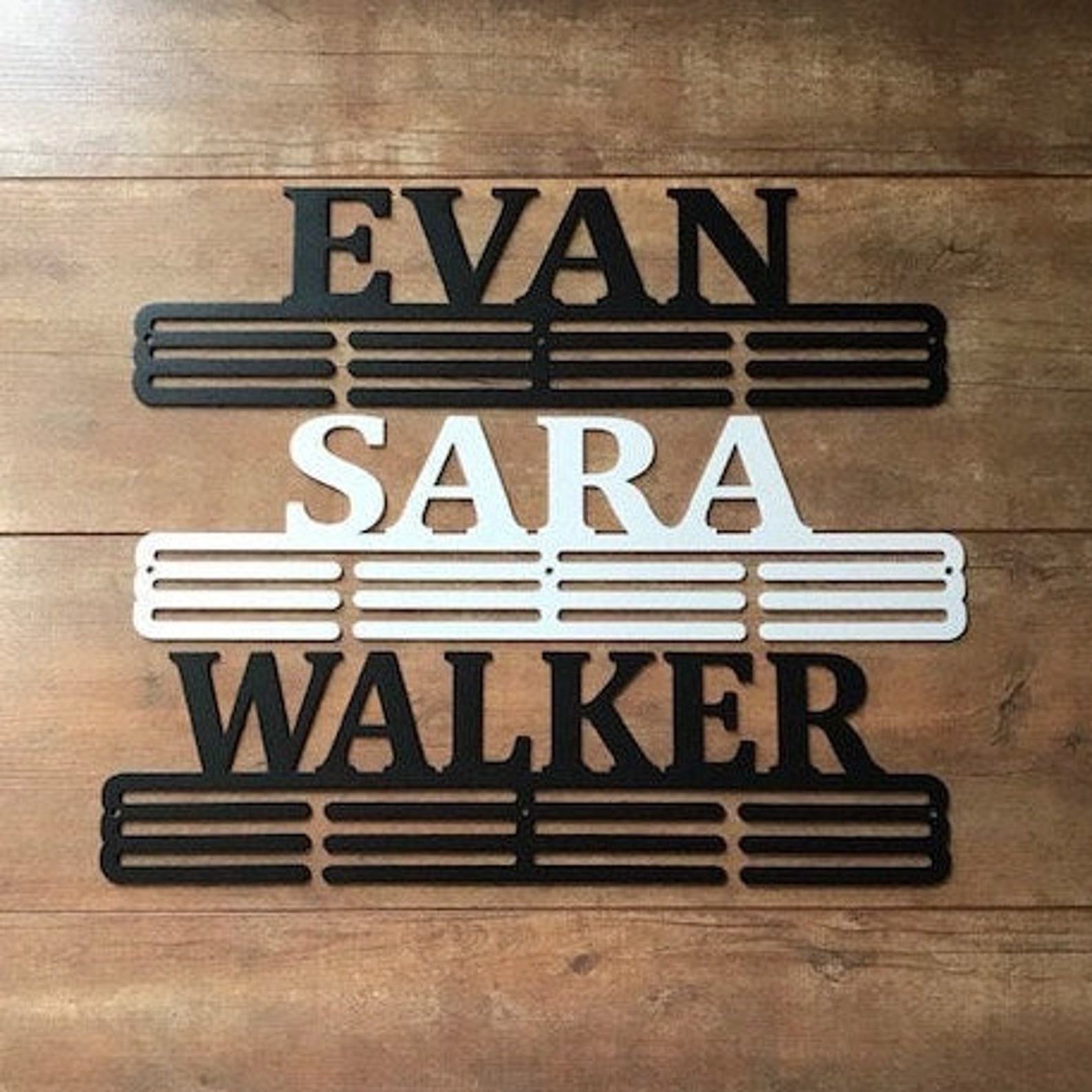 Custom Name- Medal Hanger Holder Display Rack 3 RUNG - Etsy