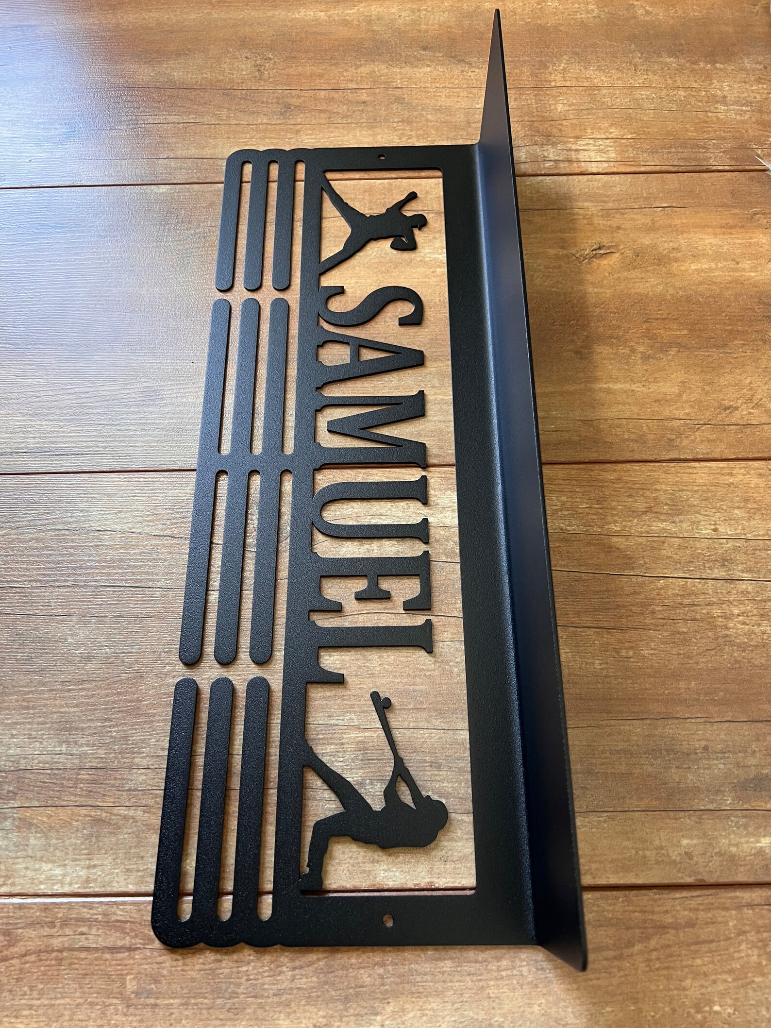 Baseball Custom Name Trophy Shelf and Medal Hanger - Medal Holder ...