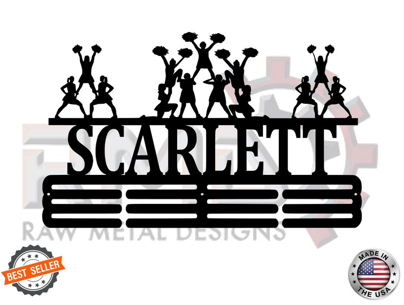 Cheer Custom Name Medal Hanger Holder Display Rack 3 RUNG - Etsy