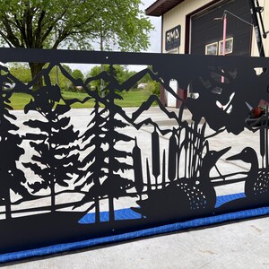 Duck Scenery Railing Metal Insert, Metal Panel, Metal Privacy Screen ...