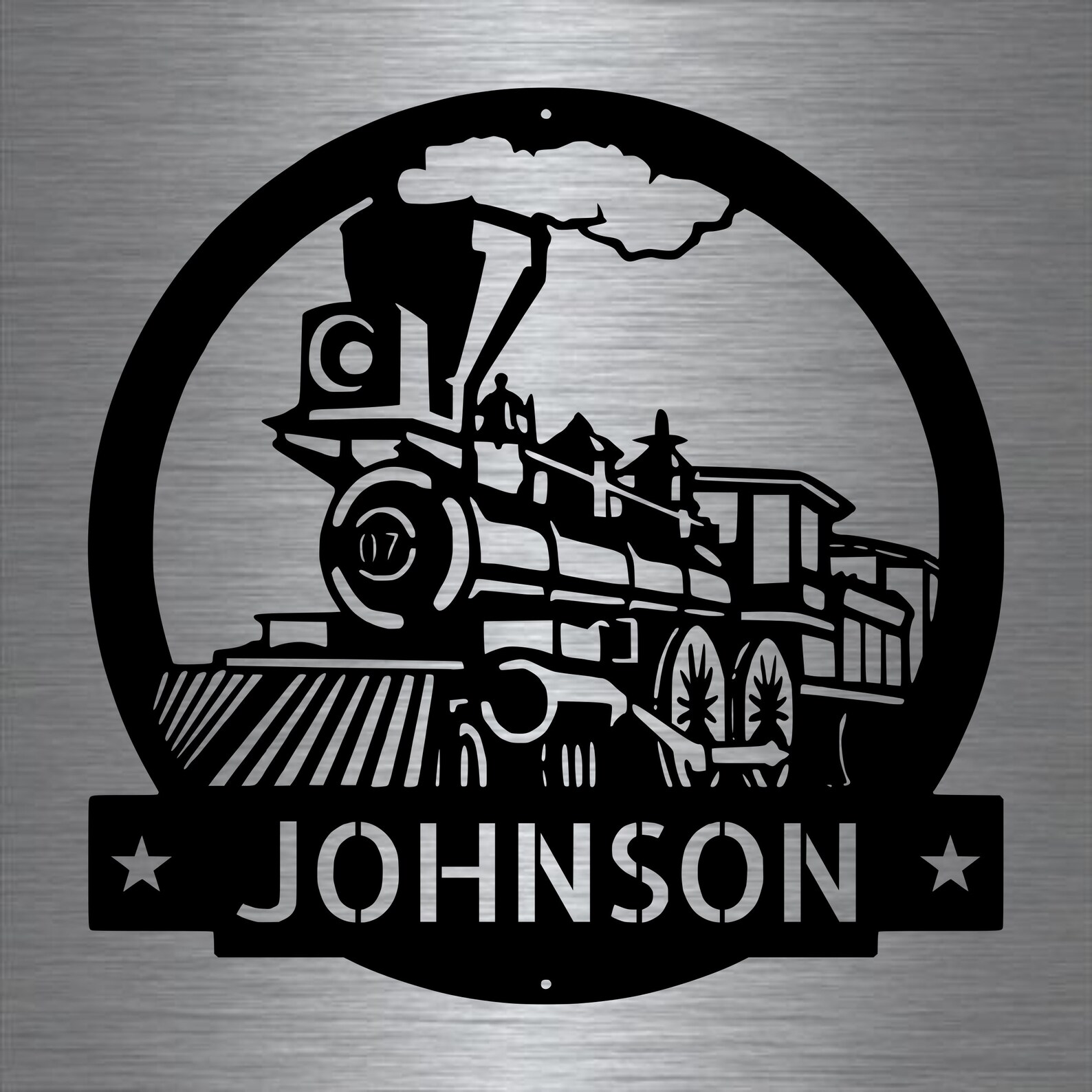 Train Metal Sign Metal Wall Decor Custom Metal Name Sign - Etsy