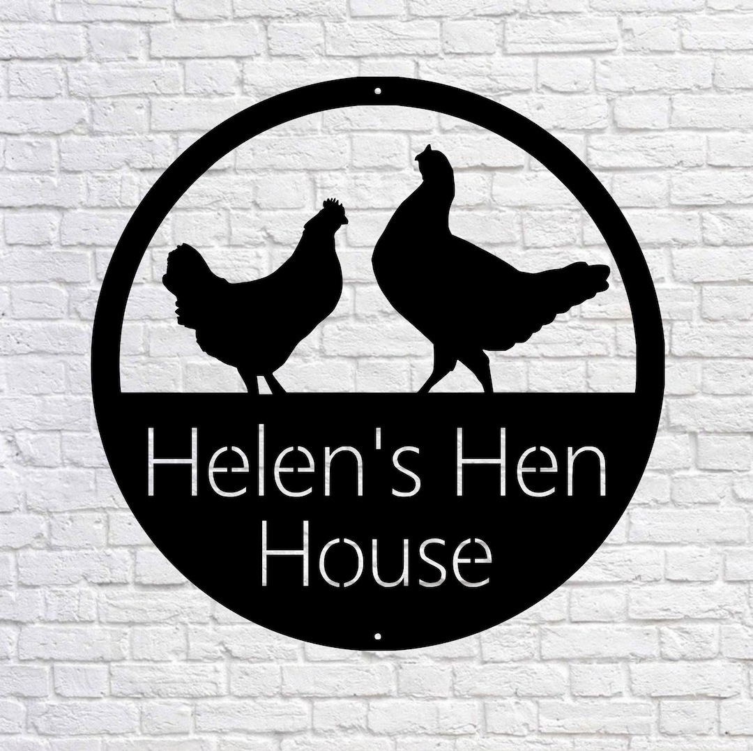 Personalized Hen House Sign, Hen House Coop Sign, Our Little Coop Sign ...