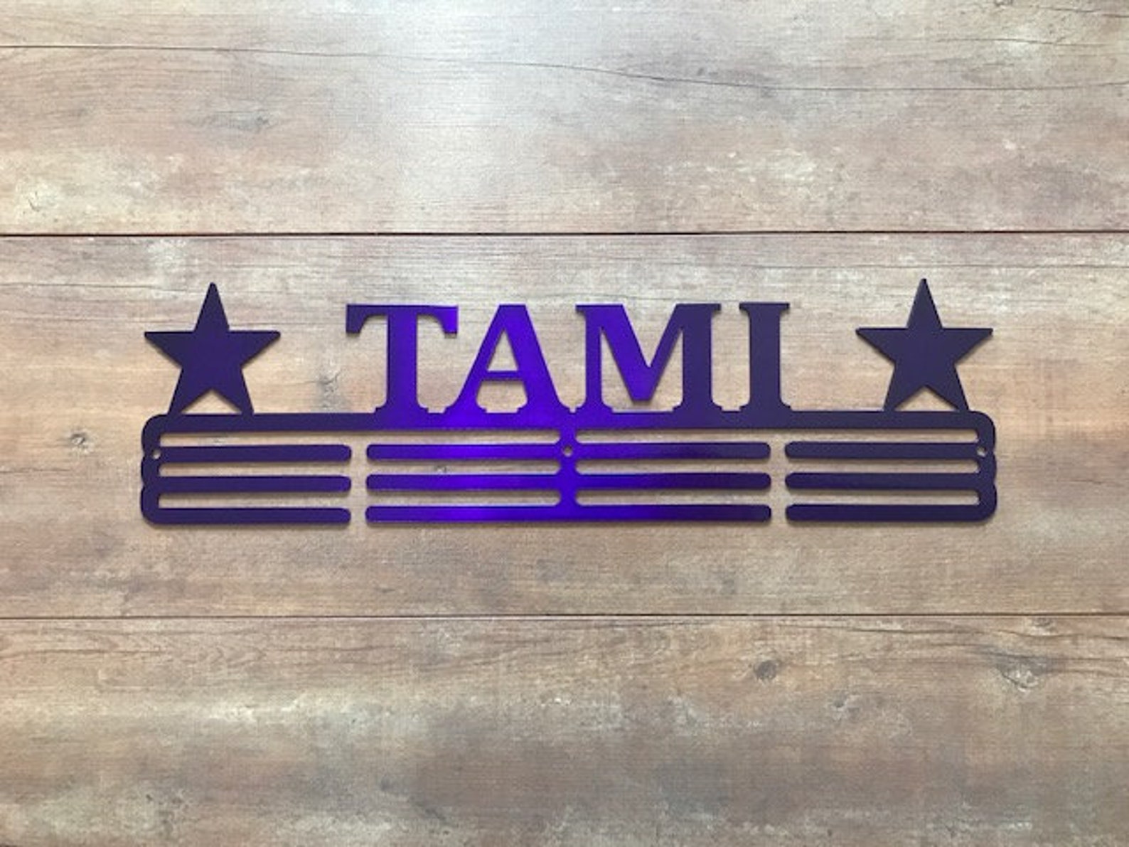 Custom Name Medal Hanger Holder Display Rack 3 RUNG - Etsy