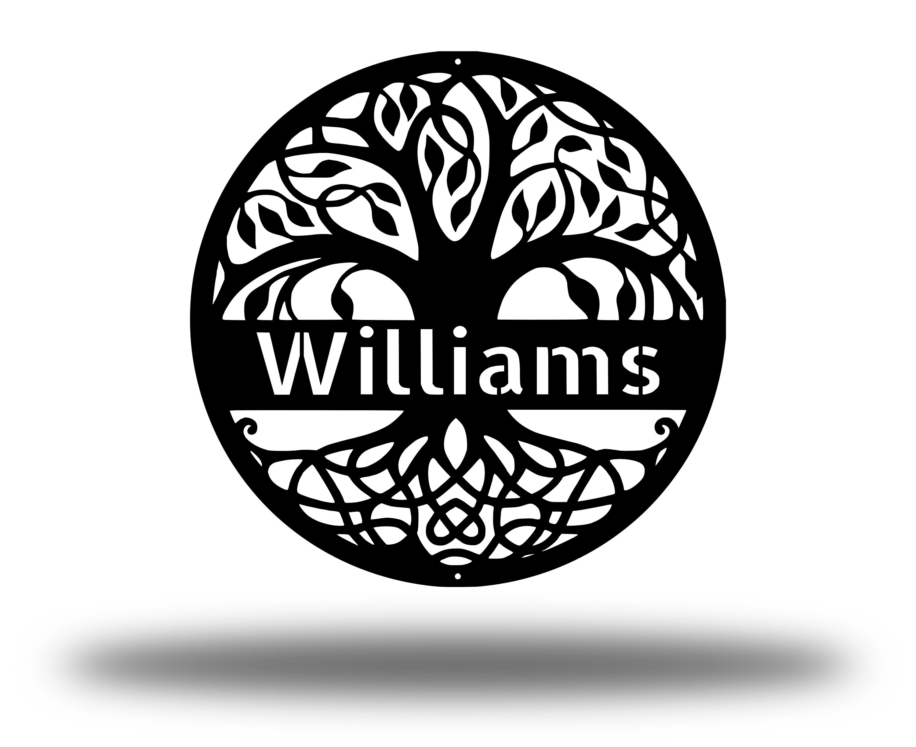 Personalized Tree of Life Metal Wall Sign Custom Metal Name | Etsy