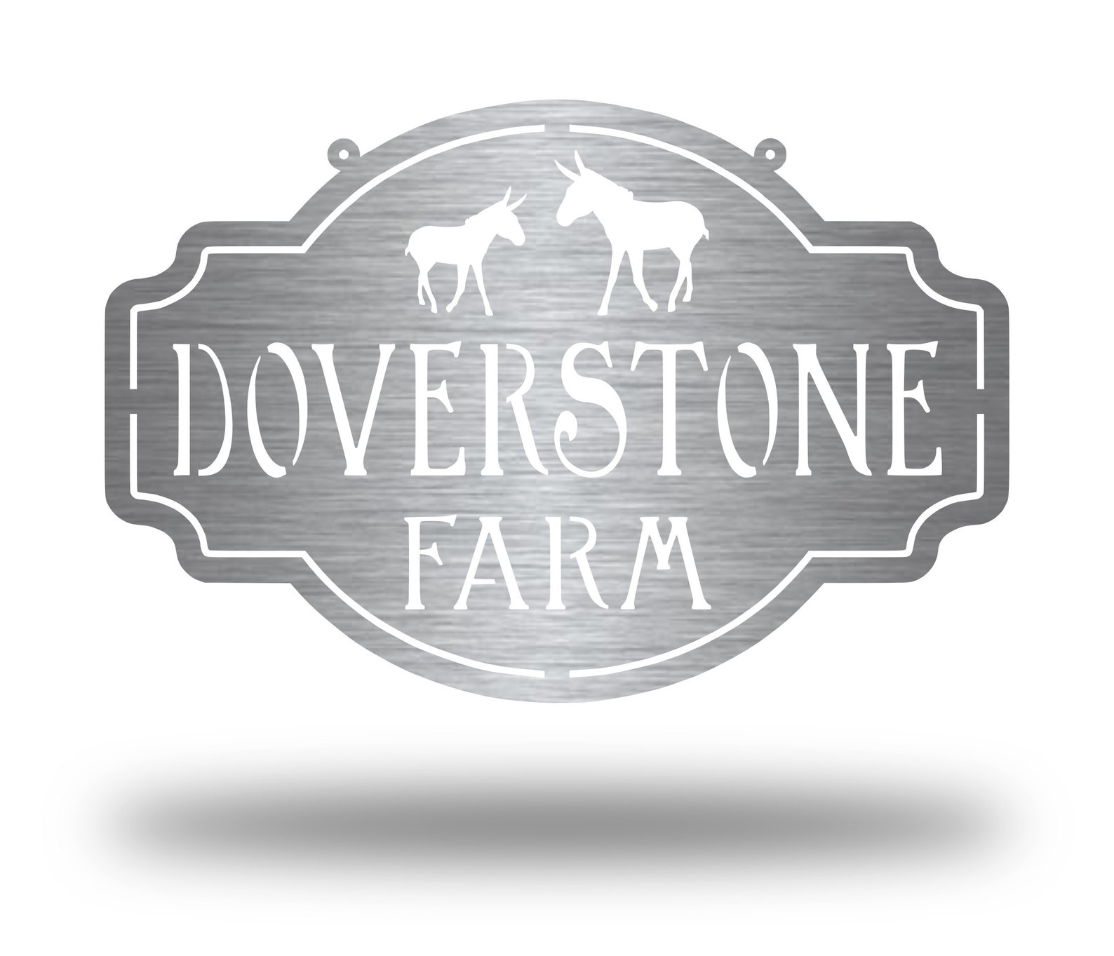 Metal FARM SIGN Donkeys Personalized Family Name Metal - Etsy