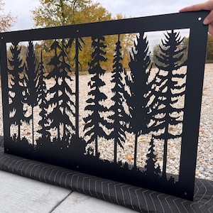 Decorative Rustic Railing Metal Insert, Metal Panel, Metal Privacy ...