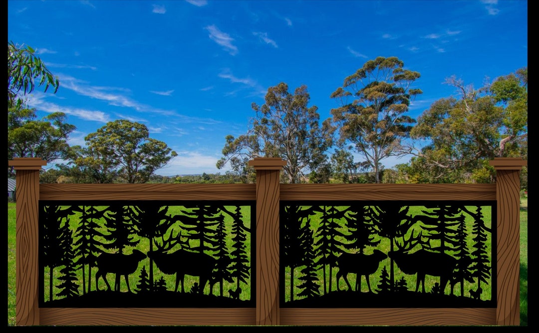 Elk Scenery Railing Metal Insert, Metal Panel, Metal Privacy Screen ...