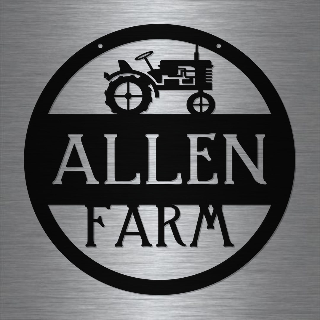 Personalized Metal Farm Sign | Metal Ranch Sign | Custom Metal Sign ...