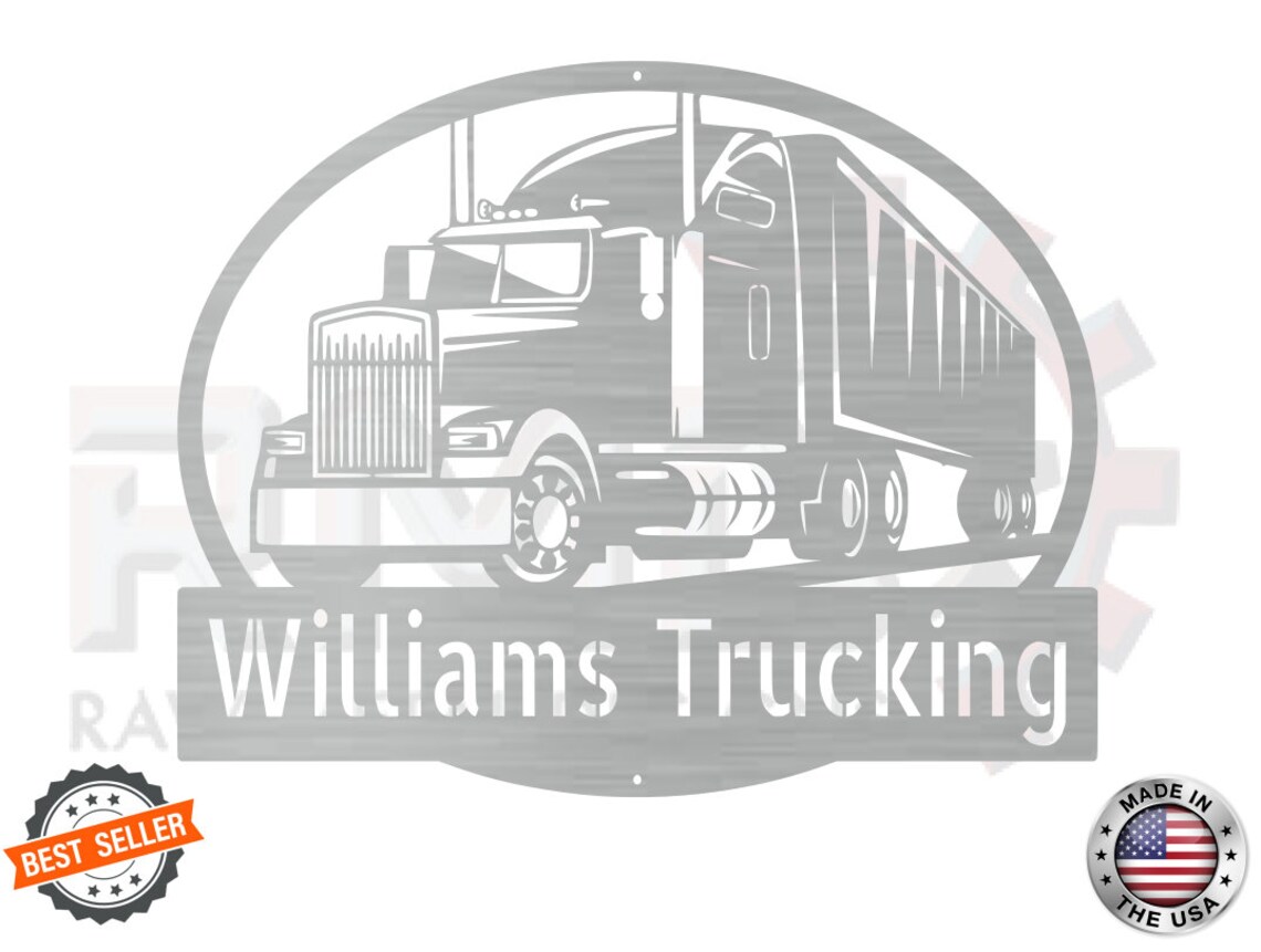Custom Truck Driver Name Sign Semi Truck Wall Sign Tractor - Etsy