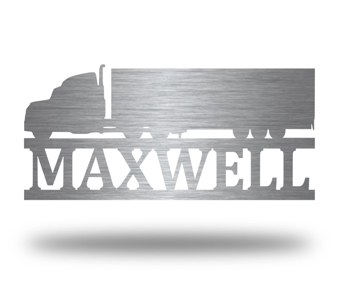 Custom Truck Driver Name Sign Semi Truck Wall Sign Tractor - Etsy