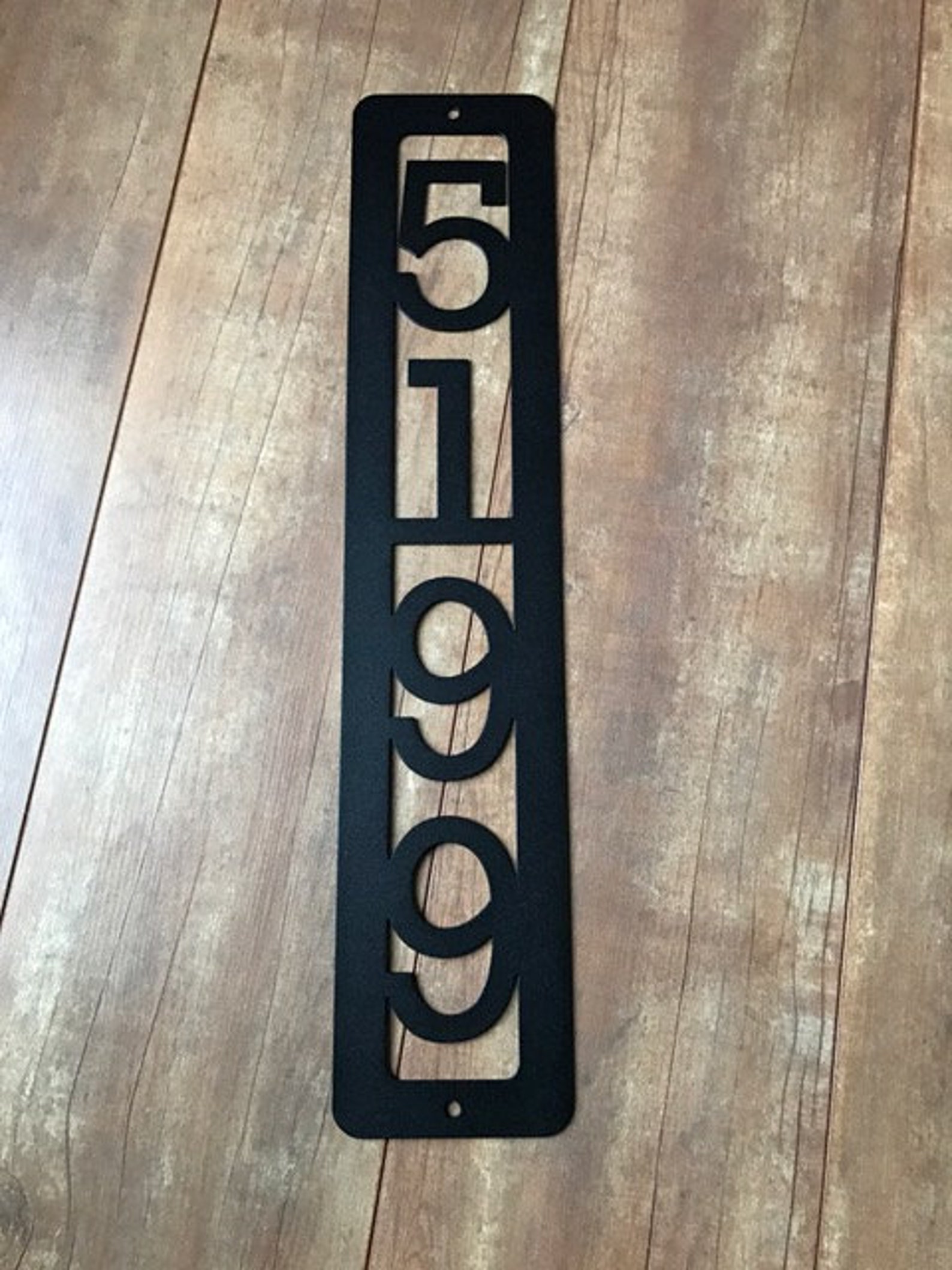 Vertical 4 House Numbers Metal Address Sign Custom Metal | Etsy