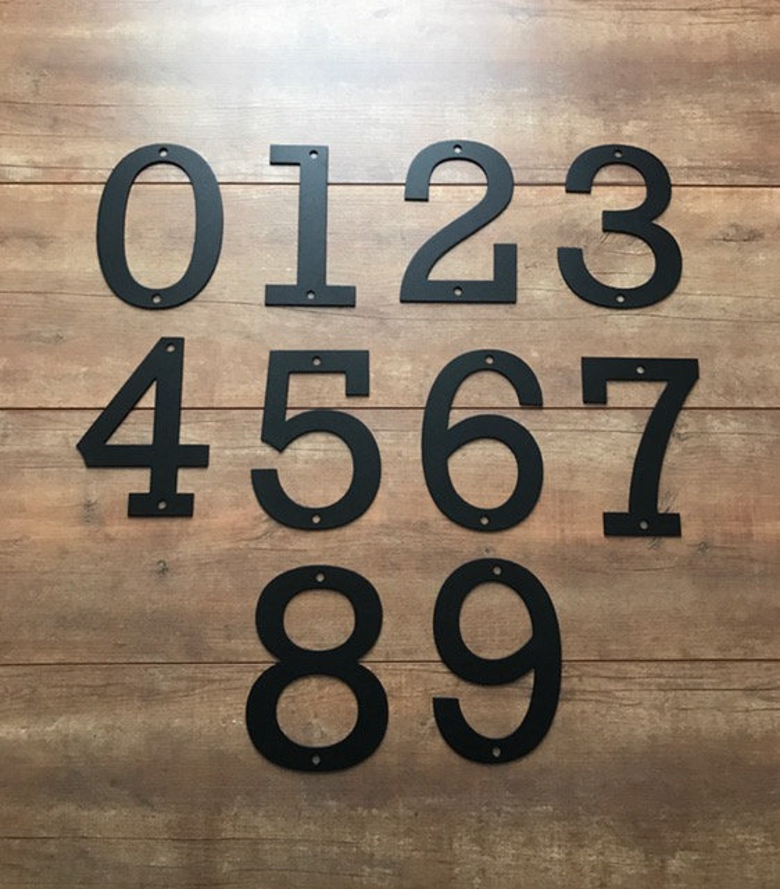 4" Metal House Number - Modern House Number - Metal Address Number ...
