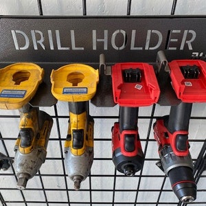 Drill Organizer, Cordless Drill Holder, Power Tool Storage, Fathers Day ...
