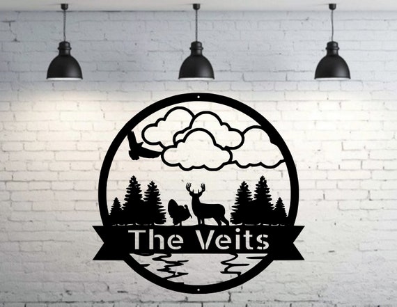 Personalize Deer & Turkey Sign Hunting Decor Deer Hunter - Etsy