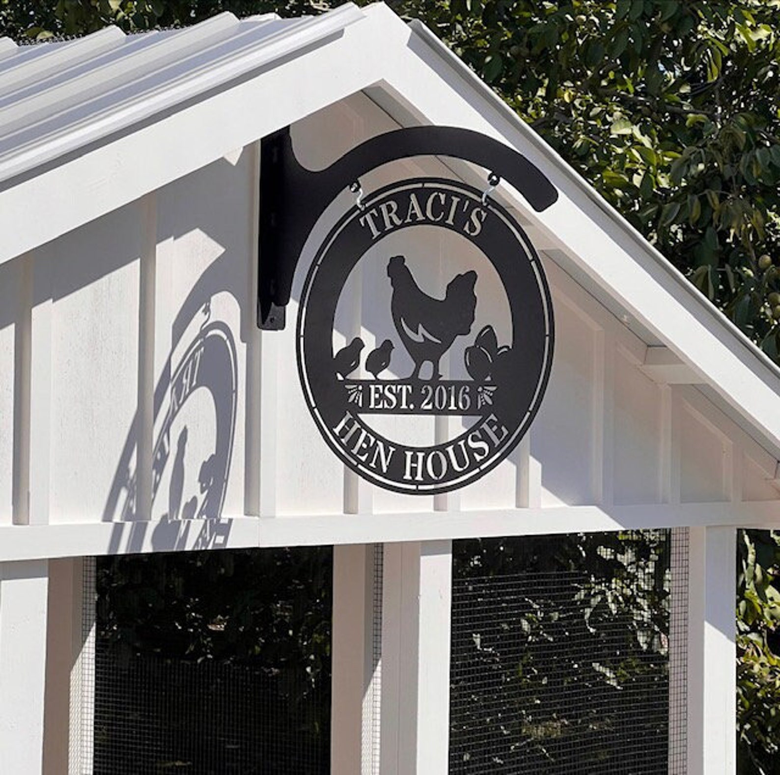 Personalized Chicken Coop Sign, Hen House Coop Sign, Our Little Coop ...