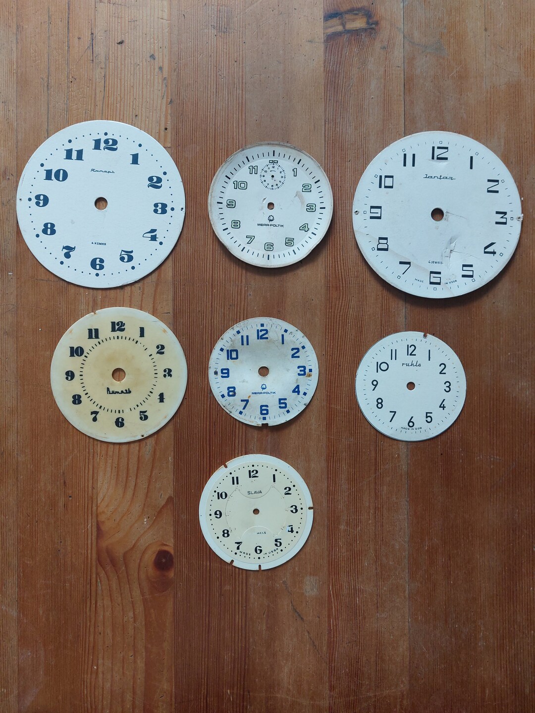Clock Faces Vintage round Square Watch Faces Dials Clock Fronts ...
