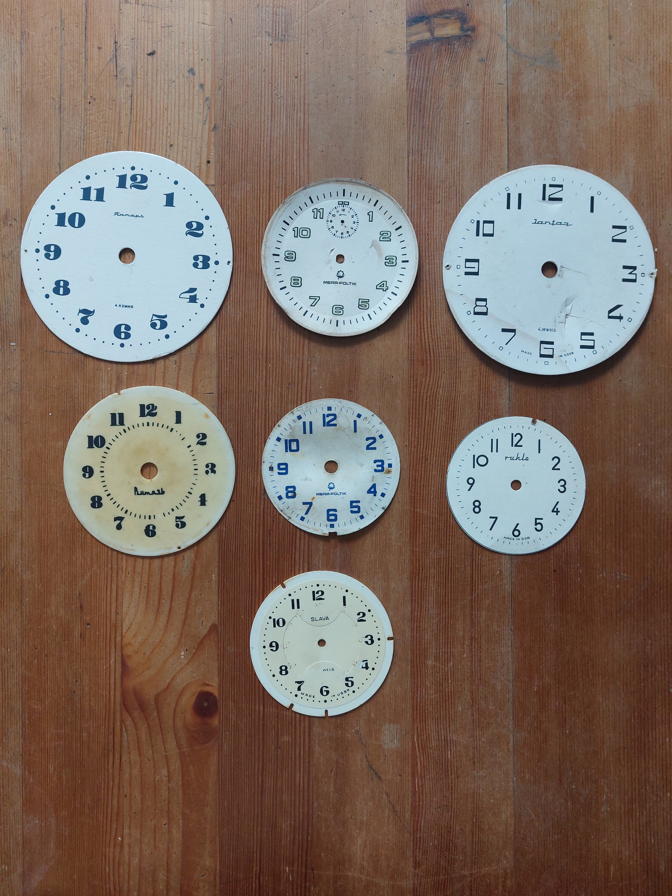 Clock Faces Vintage Round Square Watch Faces Dials Clock Fronts ...
