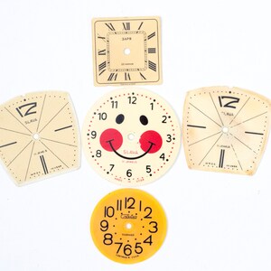 Vintage Clock Faces Vintage round Square Watch Faces Dials | Etsy