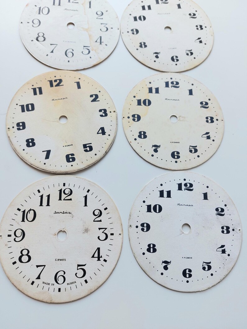 Vintage Clock Faces Vintage Round Square Watch Faces Dials Clock Fronts ...