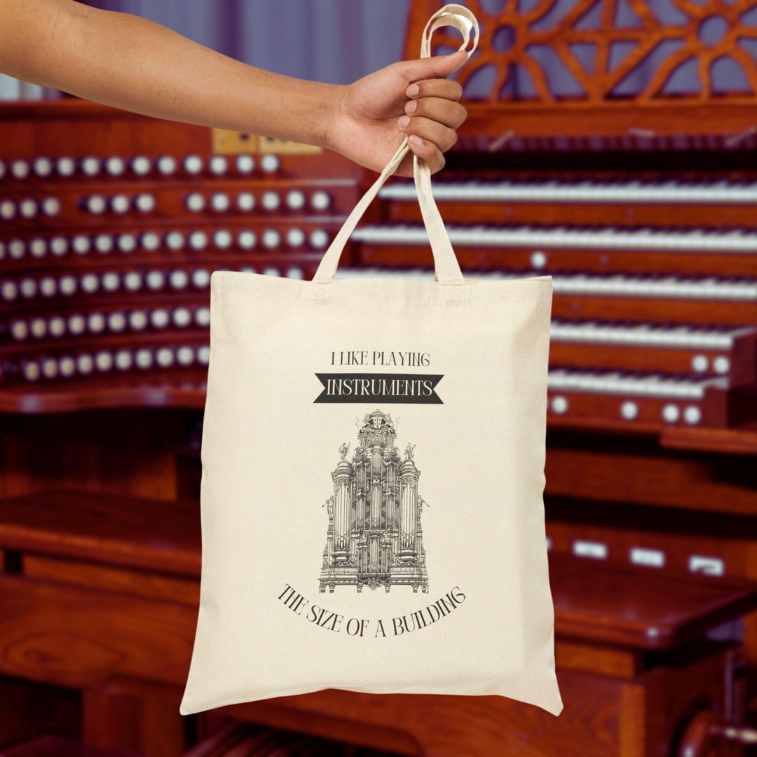 Funny Organist Tote Bag, St Bavo Cathedral Pipe Organ Bag, Church Organ ...