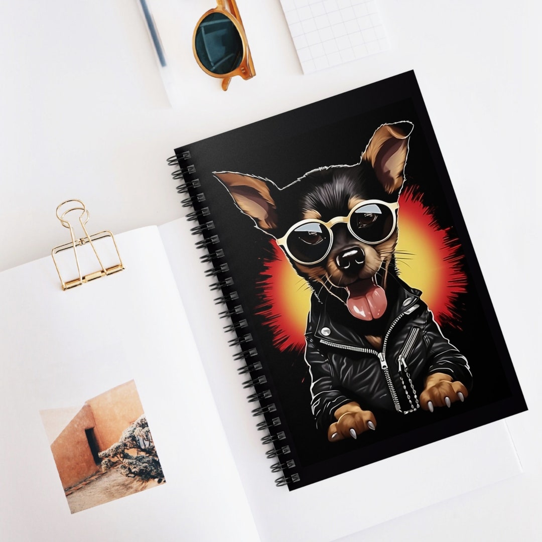 Spiral Notebook Miniature Pinscher Lined School Notebook - Etsy
