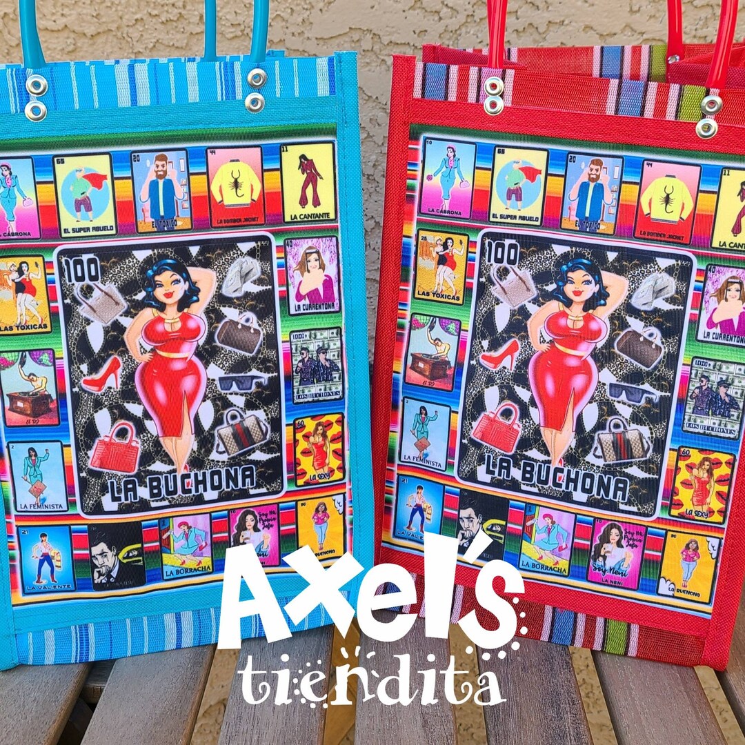 La Buchona - Lotería Chusca Mercado Bag - Mexican Market Bags - Bolsas ...