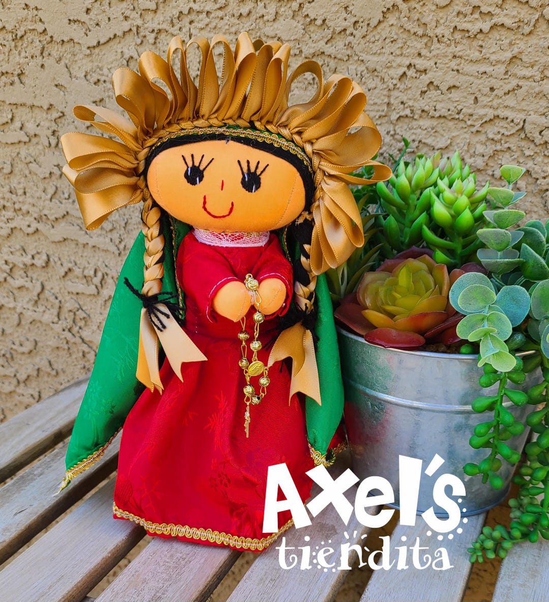 Handmade Lele Doll: Mexican Maria Doll - Virgencita De Guadalupe - Etsy