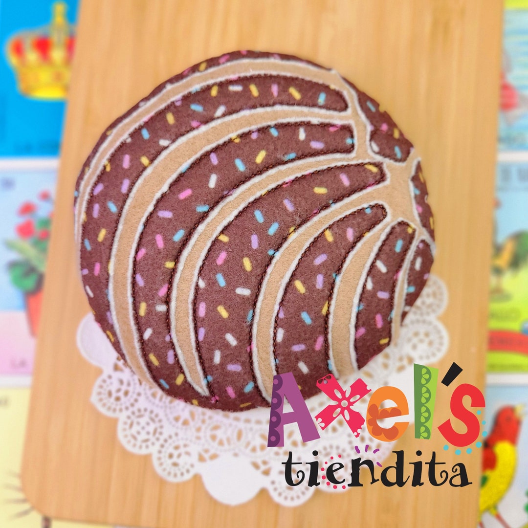 Chocolate Sprinkles Concha Stuffie - Pan Dulce Plushie - Chocolate Pan ...