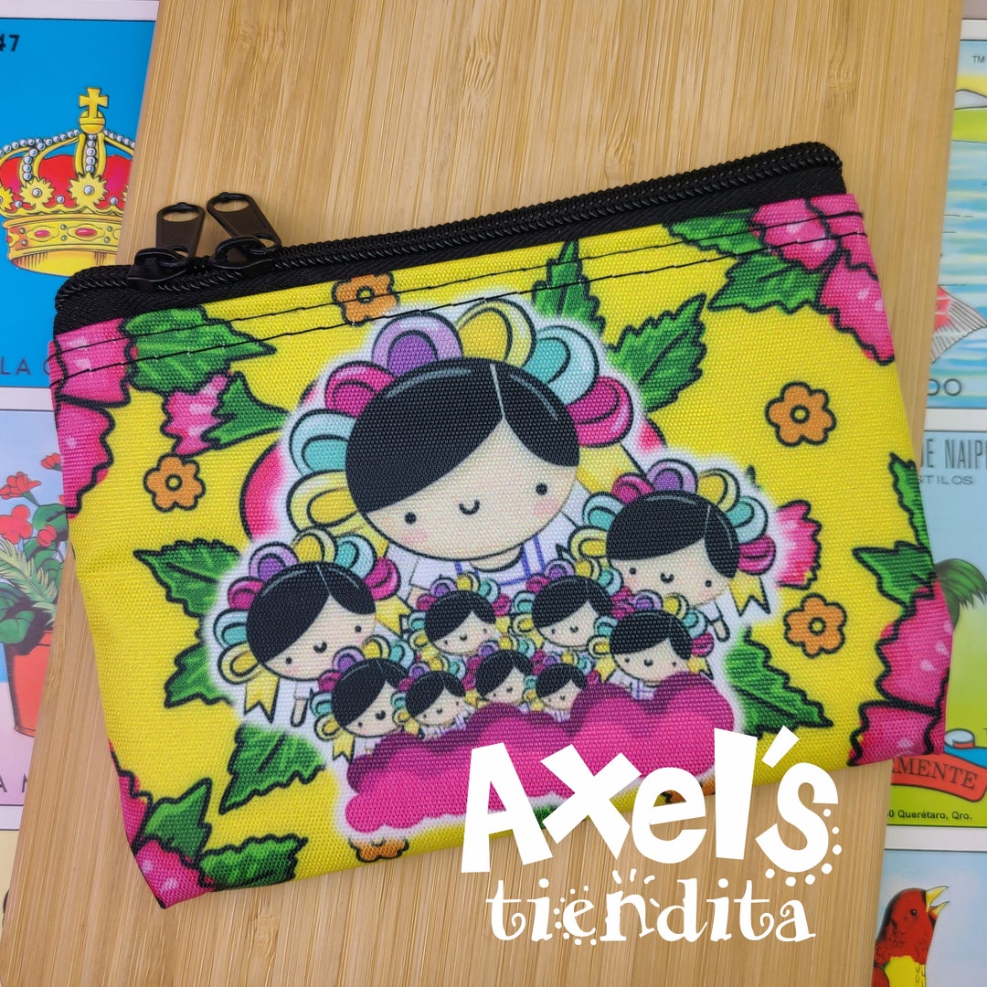 Lele Doll Coin Purse - Mexican Pocket Bag - Handmade Mexican Makeup Bag ...