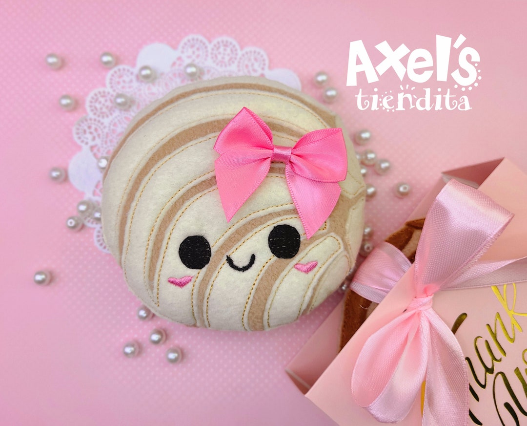 Coquette Concha Stuffie - Pan Dulce Plushie - Plush Pan Dulce - Etsy