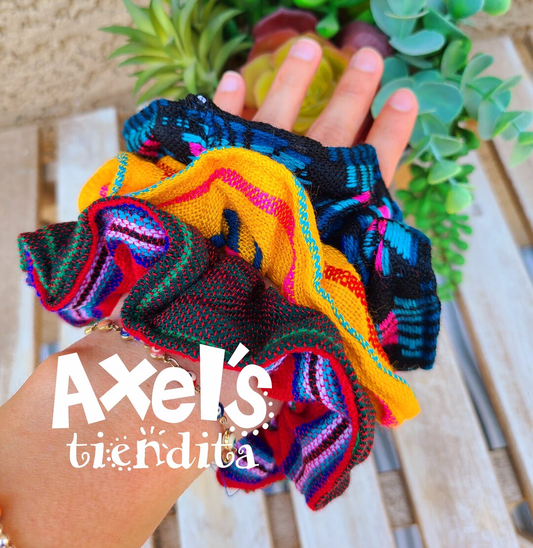 Cambaya Scrunchie - Mexican Scrunchies - Hair Scrunchies - Colorful ...