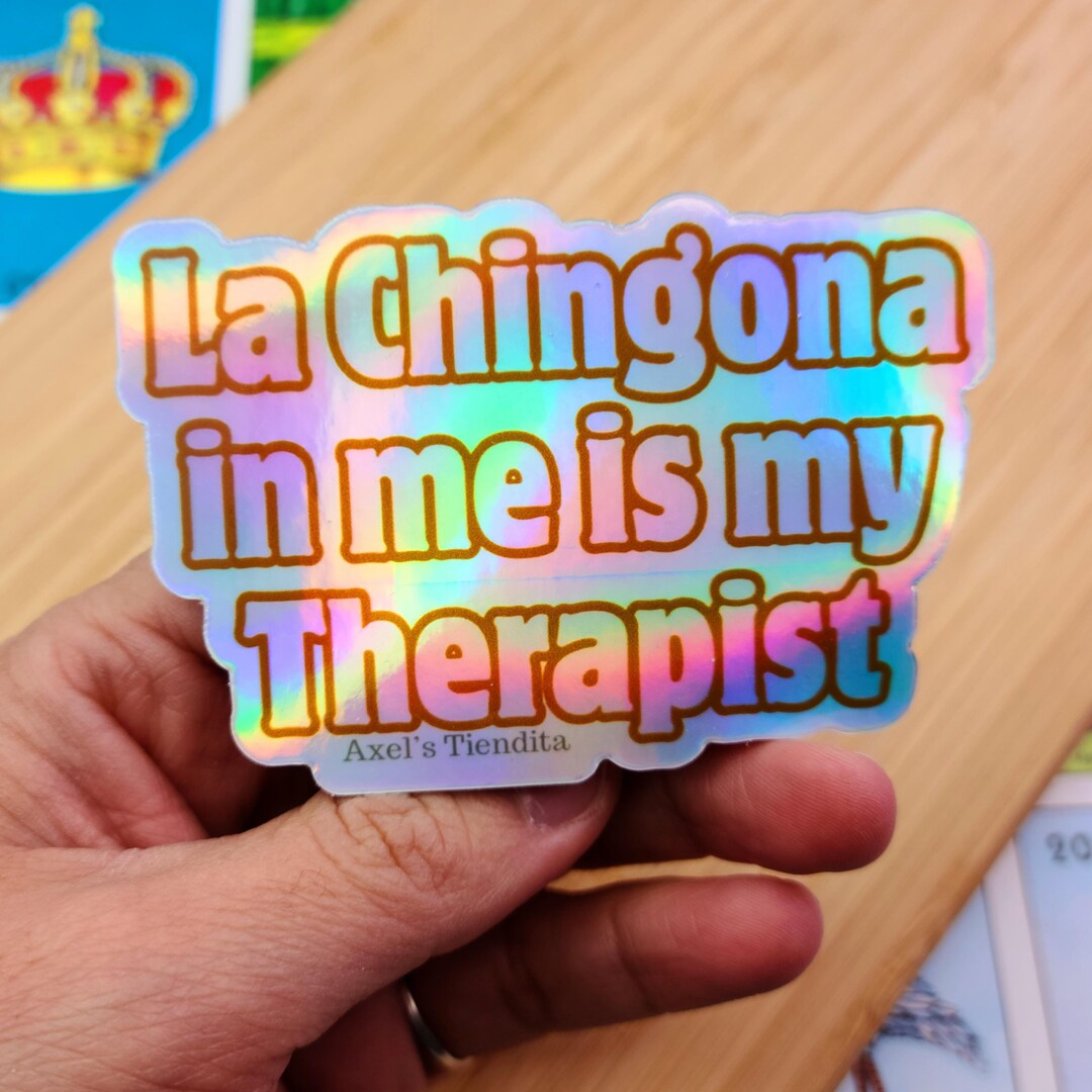 Chingona Sticker: Holographic Vinyl Decal - Spanish Stickers - Etsy