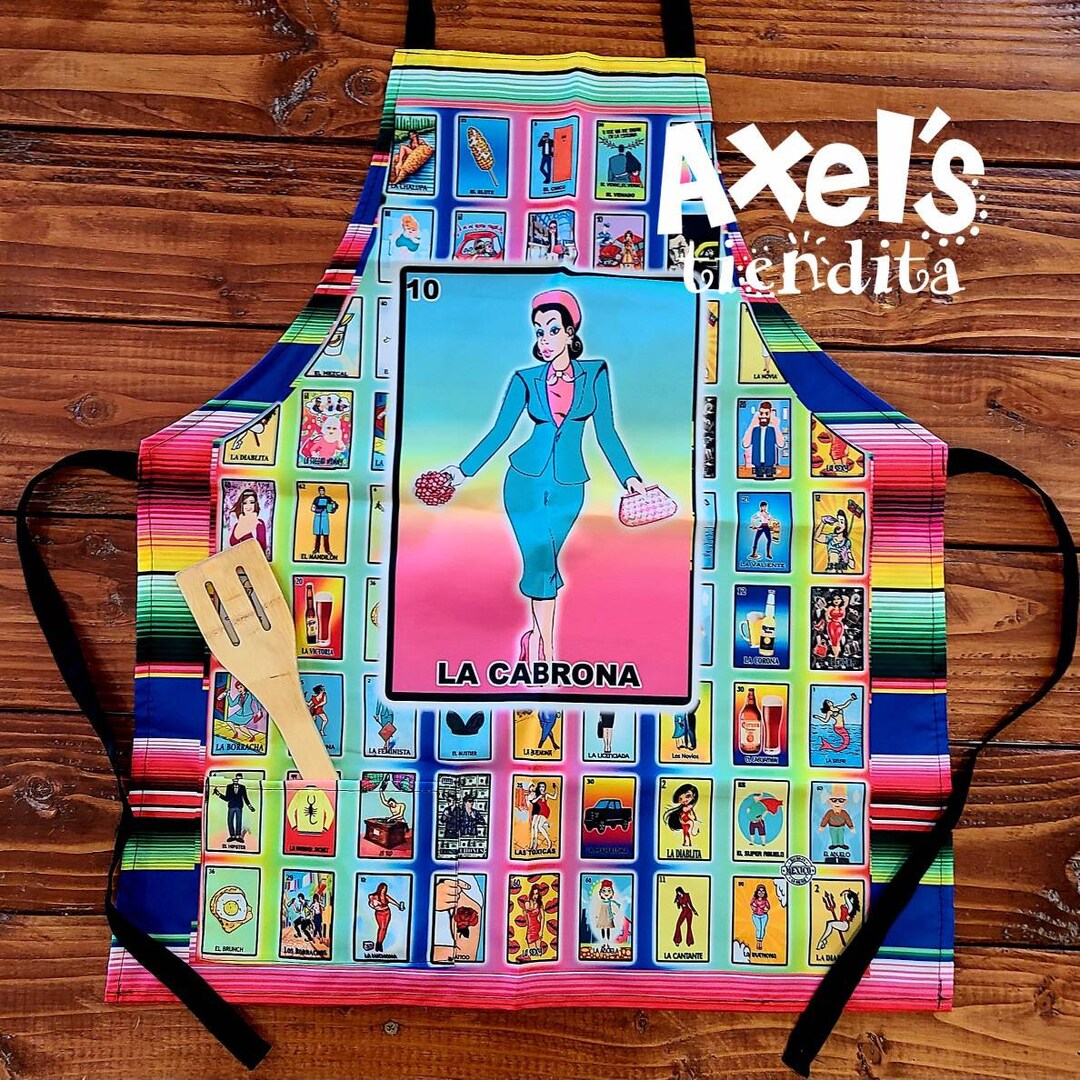 Lotería Apron - Mexican Apron - Humorous Apron - BBQ Apron - Mothers ...