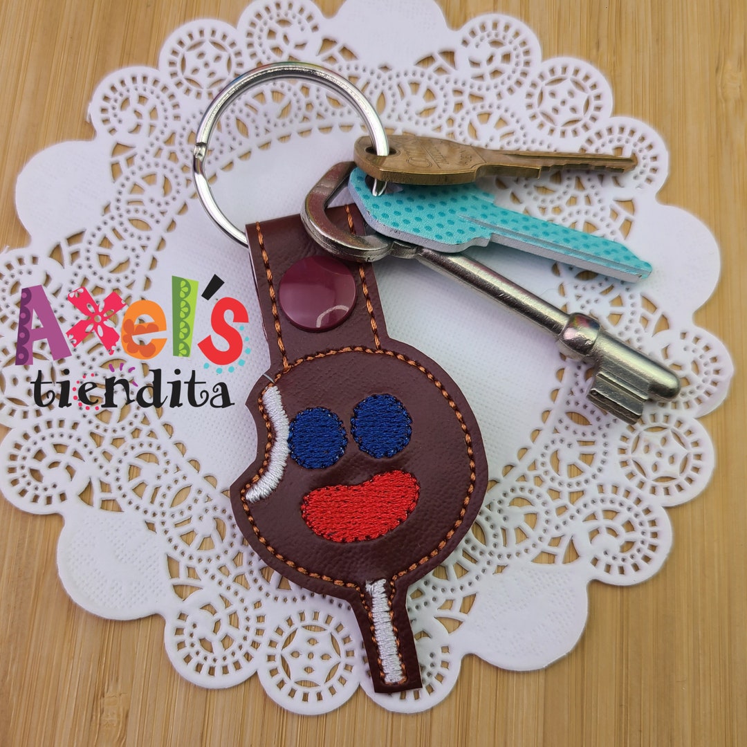 Paleta Payaso Snap Tab Keychain - Latino Key Fob - Keychain - Mexican ...