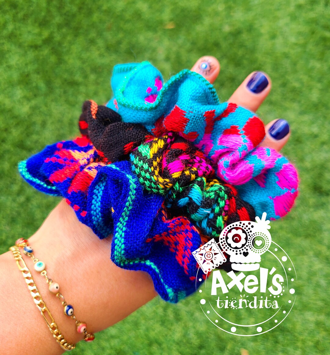 Cambaya Scrunchie Mexican Scrunchies Hair Scrunchies Colorful ...