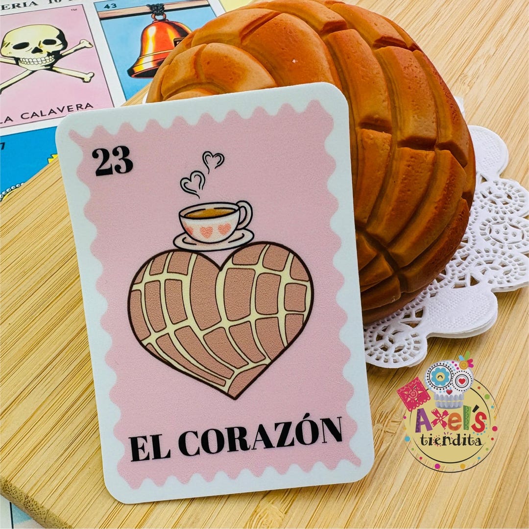 El Corazon Pan Dulce Sticker - Latinx Stickers - Water Bottle Decal ...