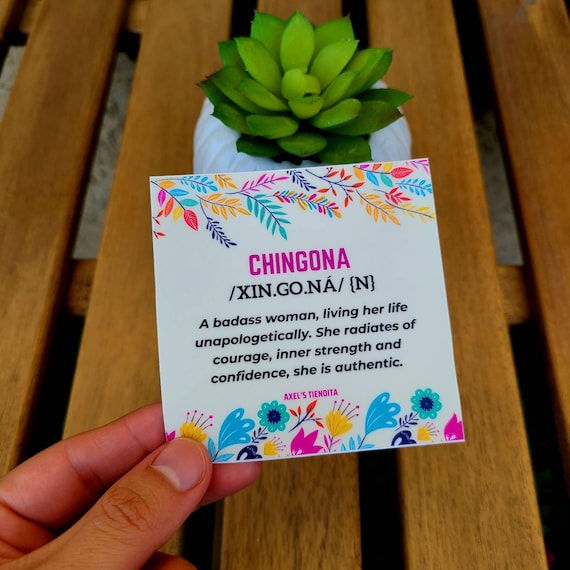Chingona Sticker Spanish Stickers Water Bottle Decal - Etsy