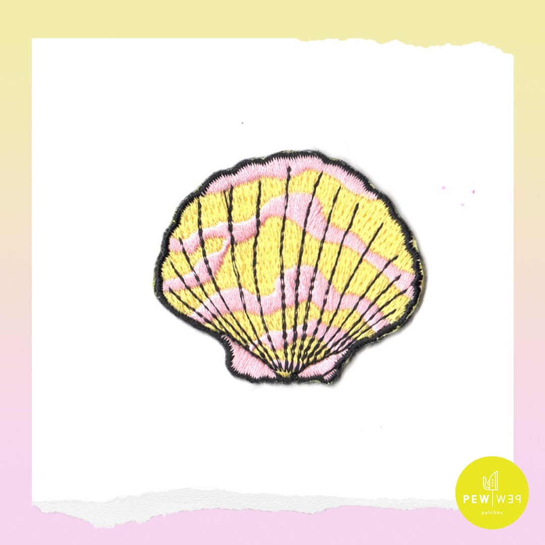 Pew Pew Patches Clam Shell Iron on Patch - Etsy