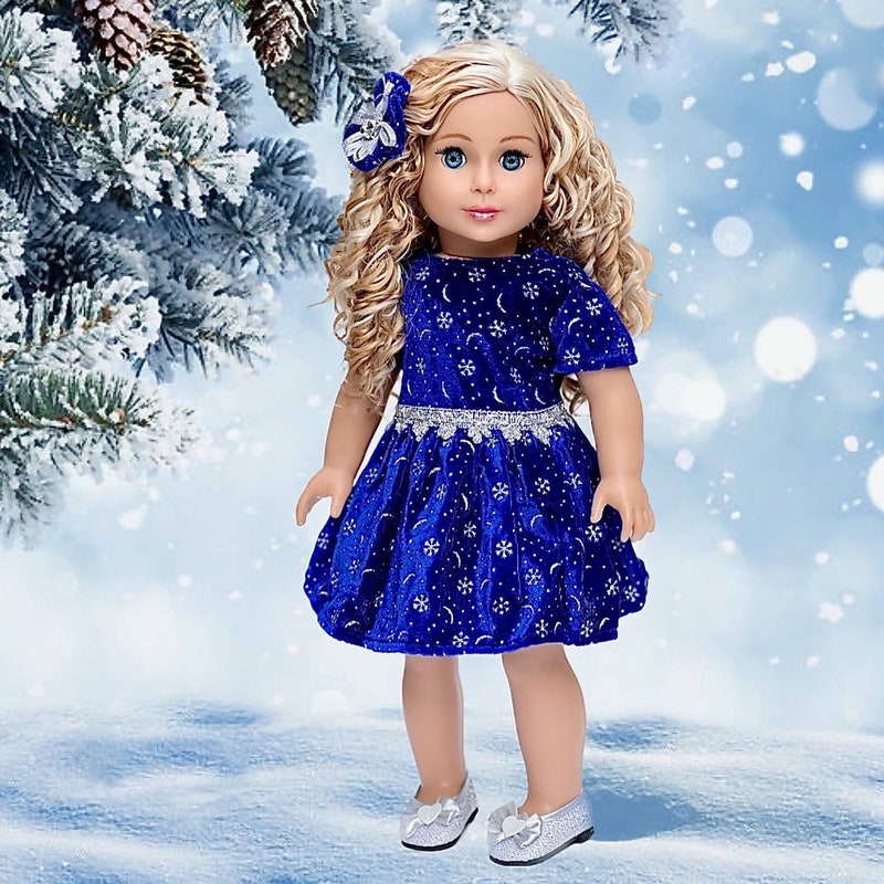 Midnight Blue Sparkle Dress - Etsy