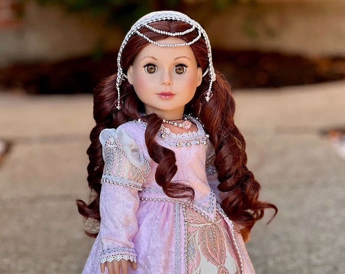 Giulia Farnesse - OOAK Italian Renaissance Gown for 18 Inch Dolls (doll ...